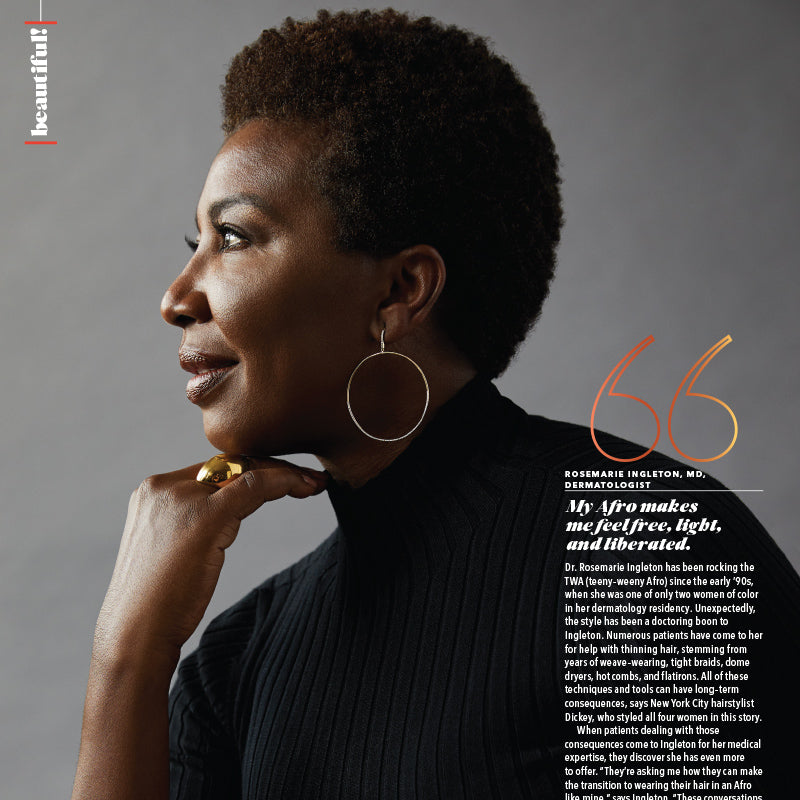 O, The Oprah Magazine: Afromations – ROSE Ingleton MD